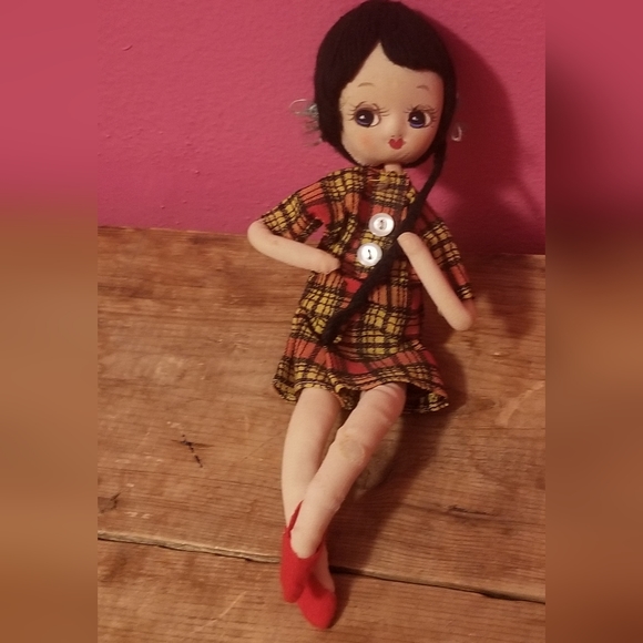 Vintage | Toys | Rare Vintage Mcm Bid Eyed Poseable Doll Made In Japan ...